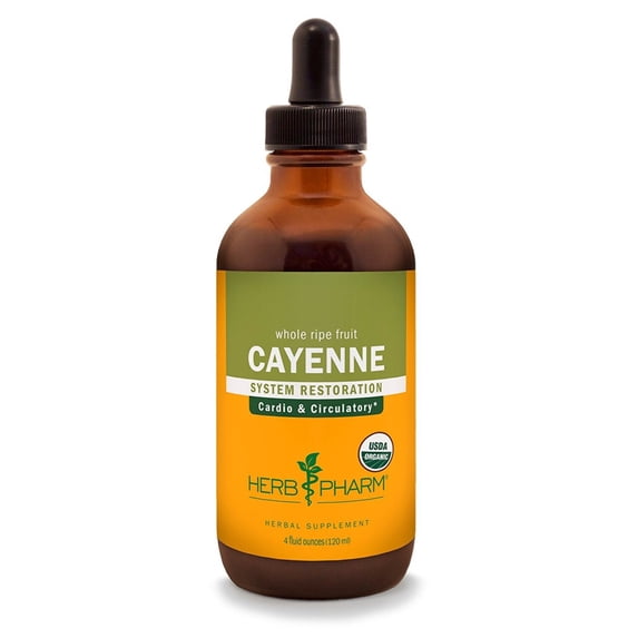 Herb Pharm Organic Cayenne Pepper Liquid Supplement Extract - 4 fl. oz ...