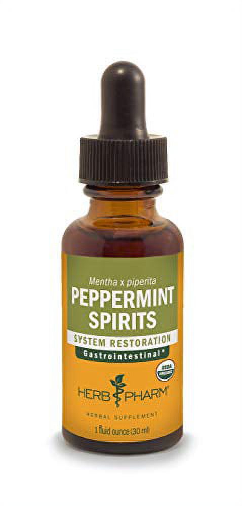 Herb Pharm Certified Organic Peppermint Spirits Liquid Extract ...