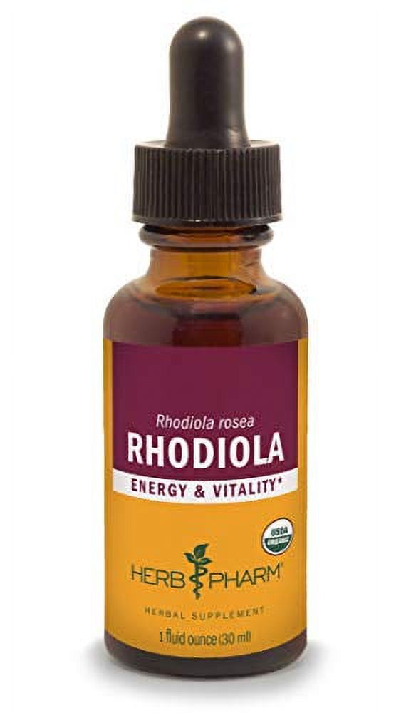 Herb Pharm Certified Organic Rhodiola Root Extract for Energy ...