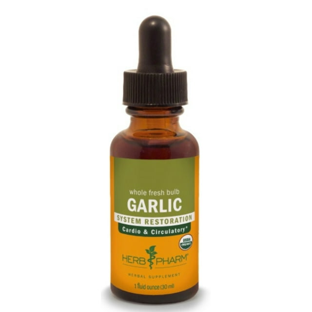 Herb Pharm Organic Health - Fresh Garlic Bulb Liquid Extract for Cardio ...