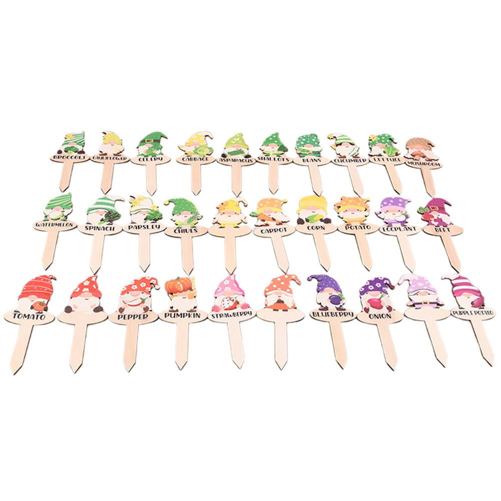 Herb Plant Labels Garden Gift Markers UK Made Wooden er Pot Dection GX ...