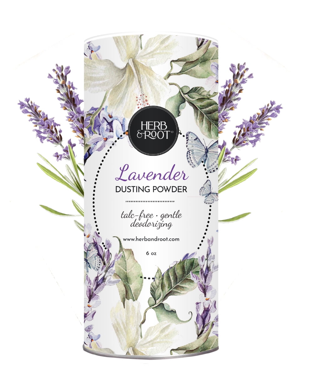 Herb & Root Fresh Bath Perfume | Lavender Scented Talc Free Body Powder ...