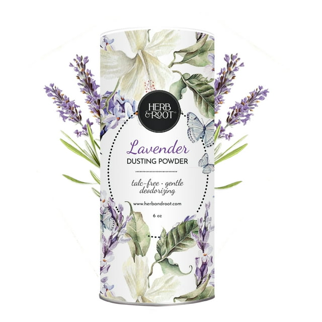 Herb & Root Fresh Bath Perfume | Lavender Scented Talc Free Body Powder ...