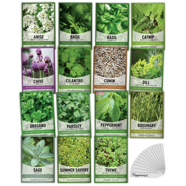 Herb Seed Assortment | 15 Variety Pack - Walmart.com
