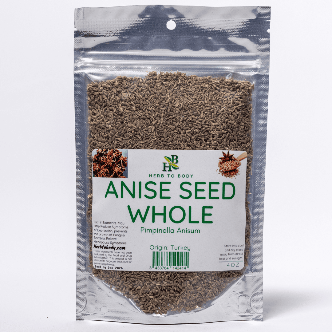 Herb To Body Anise Seed Whole | Pimpinella Anisum | Wildcrafted | 4oz ...