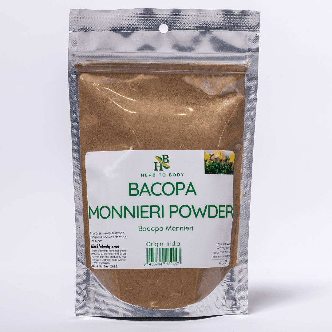Herb To Body Bacopa Monnieri Powder | Wildcrafted | 4oz - Walmart.com