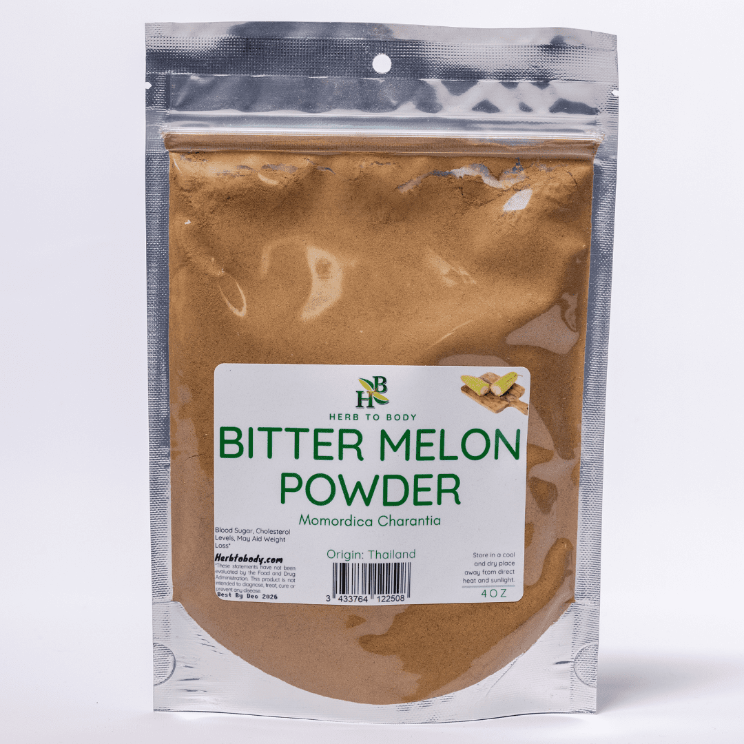 Herb To Body Natural Bitter Melon Powder | Wildcrafted | 4oz - Walmart.com