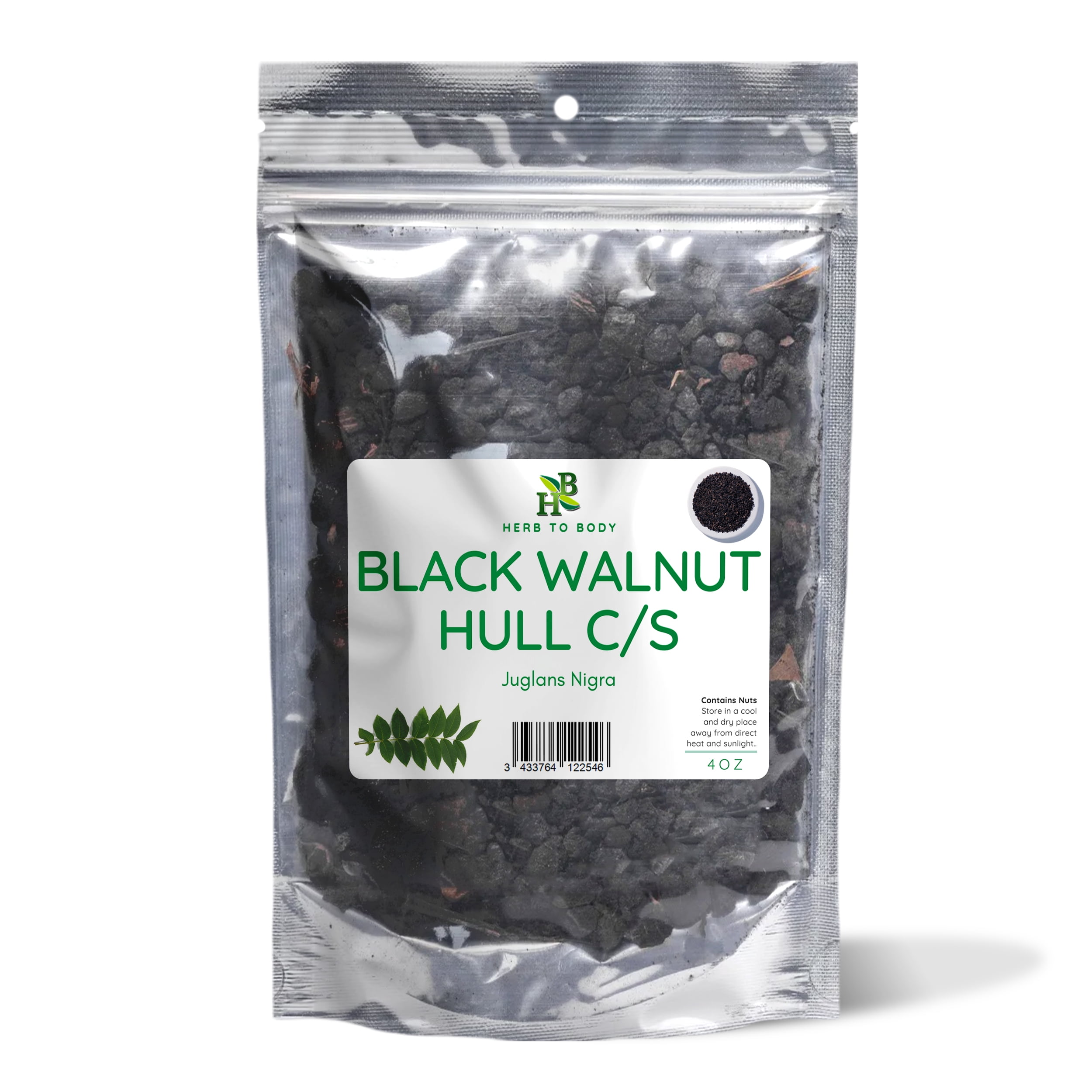 Herb To Body Black Walnut Hull, Cut and Sifted, 4 oz, Supports ...