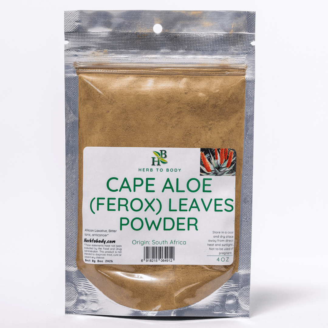 Herb To Body Cape Aloe (Ferox) Leaves Powder 4oz | Gentle and Effective ...