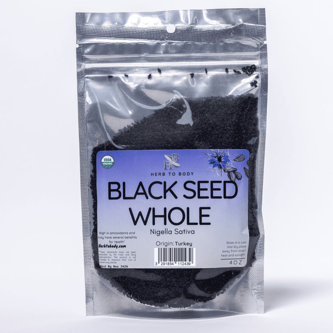 Herb To Body Cumin BlackSeed Whole | USDA Organic | Wildcrafted | 4oz ...