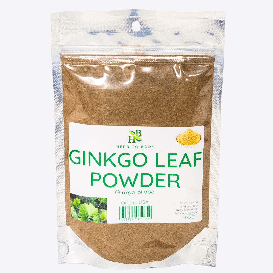 Herb To Body Ginkgo Leaf Powder | Ginkgo Biloba | Wildcrafted | 4oz ...