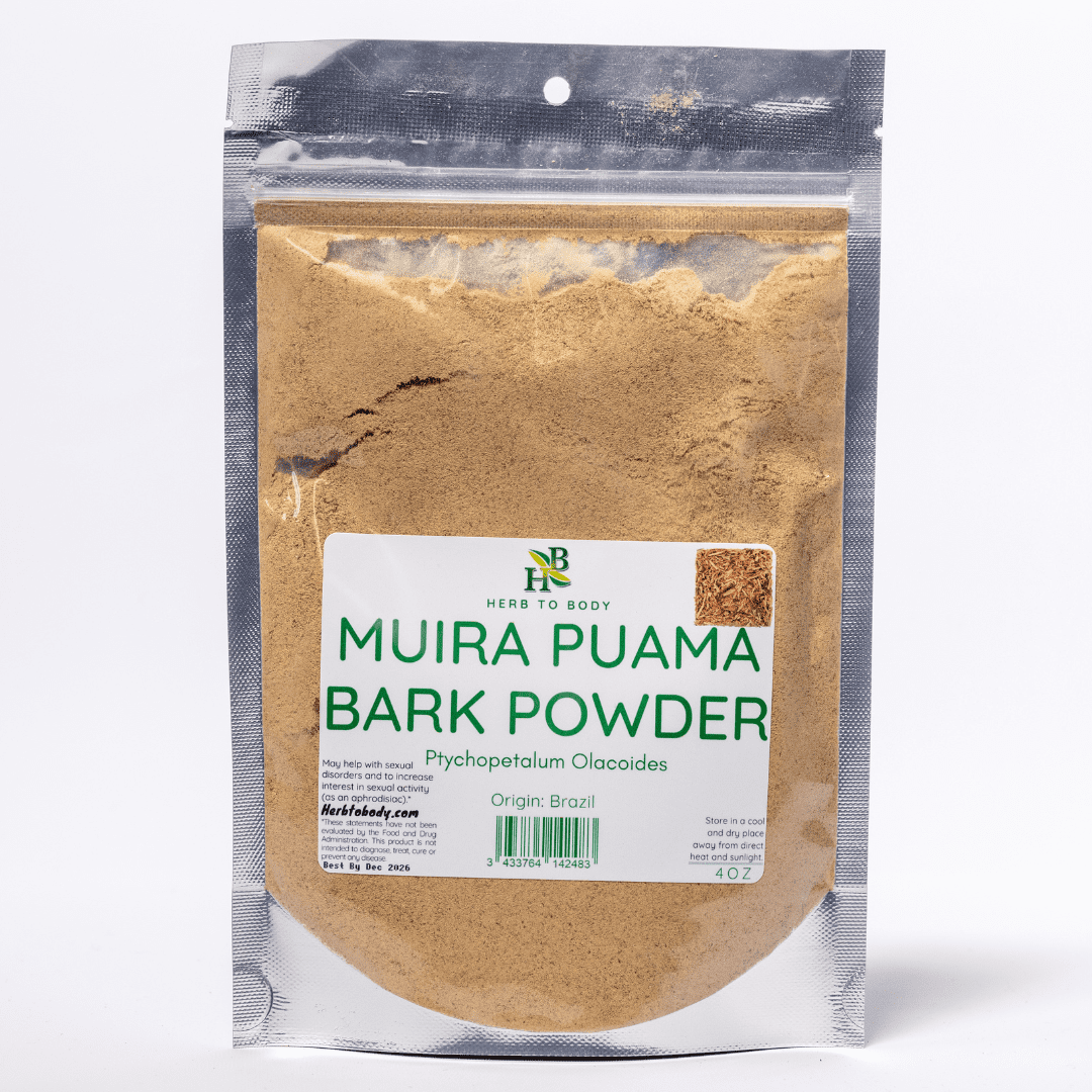 Herb To Body Muira Puama Bark Powder | Ptychopetalum Olacoides ...