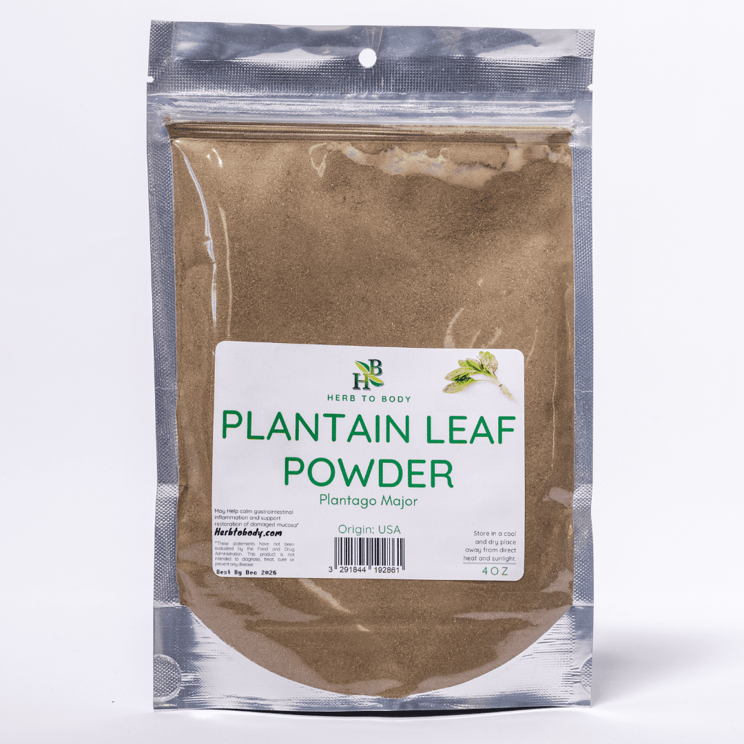 Herb To Body Plantain Leaf Powder | Plantago Major | Wildcrafted | 4oz ...