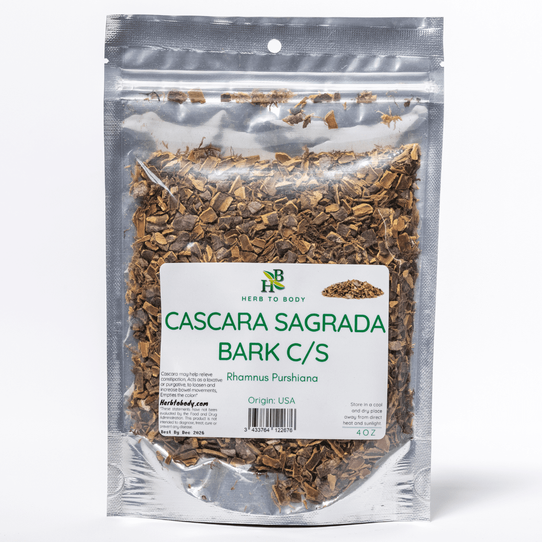 Herb To Body Premium Cascara Sagrada Bark (Rhamnus Purshiana) - 4oz ...