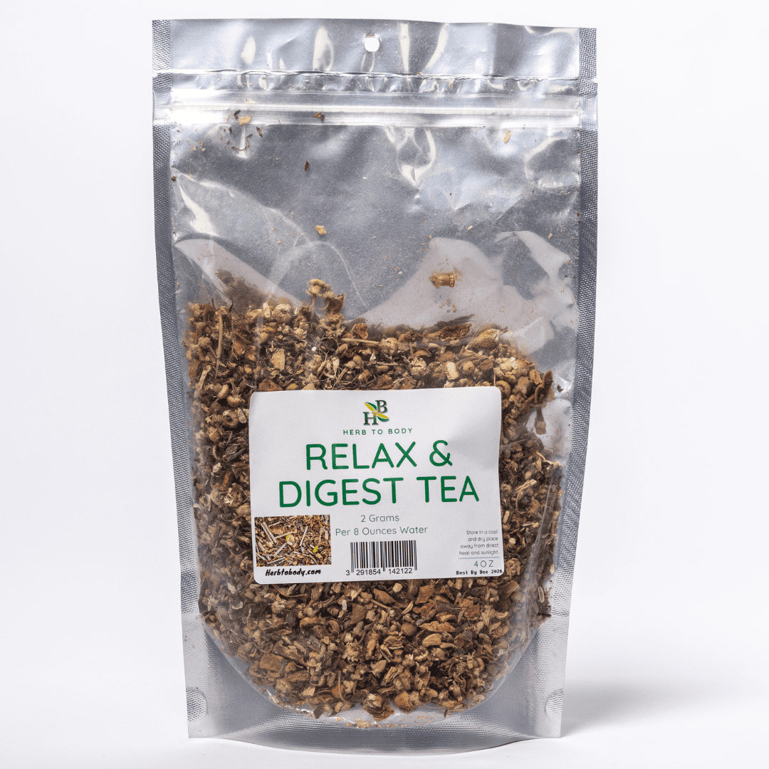 Herb To Body Relax and Digest Tea | Wildcrafted | 4oz - Walmart.com