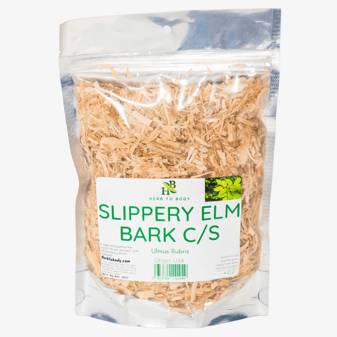 Herb To Body Slippery Elm Bark C/S | Cut & Sifted | Ulmus Rubra | 4oz ...