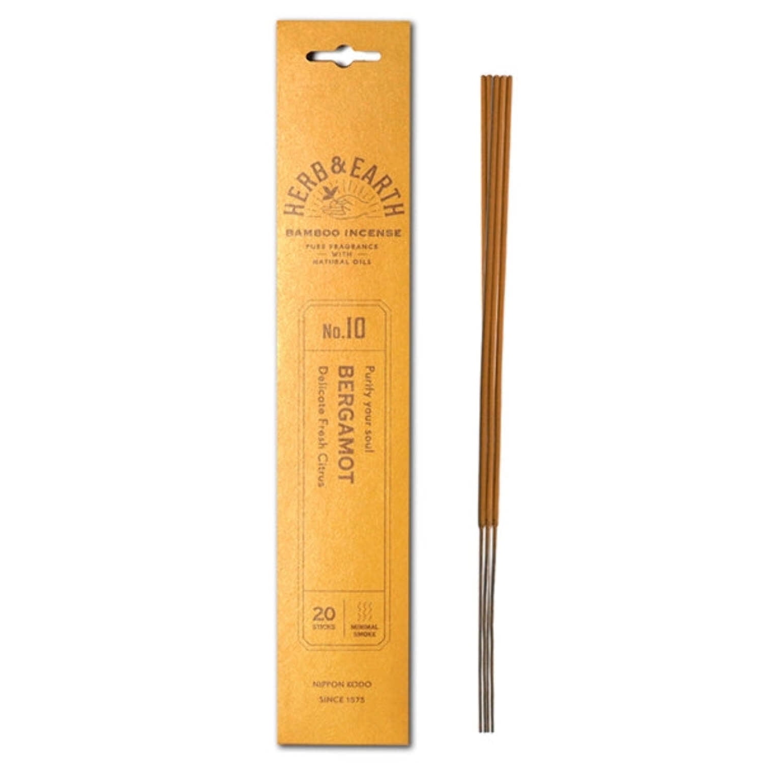 H&E - Bergamot - Bamboo Incense 20 sticks - Walmart.com
