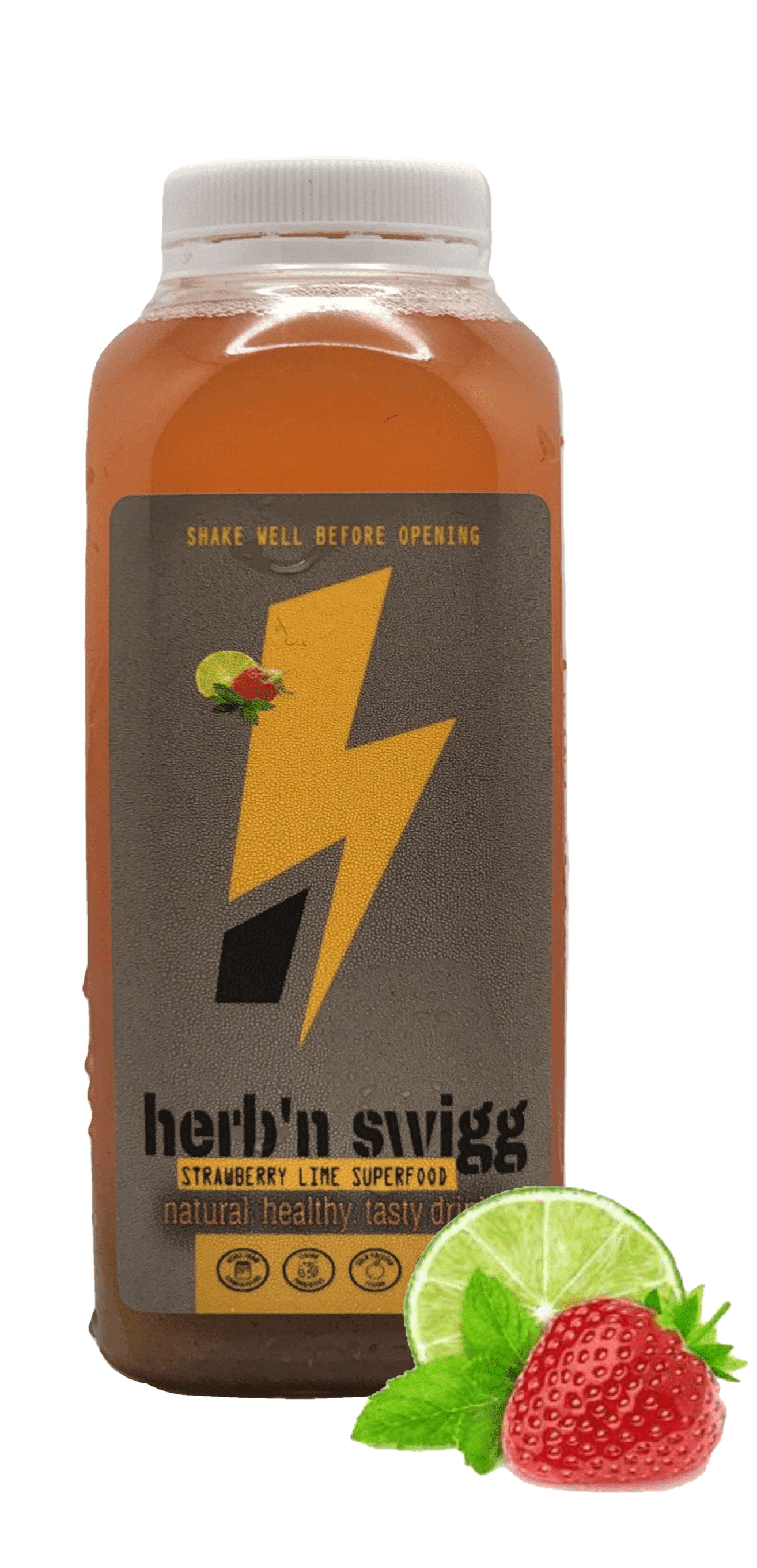 Herb'n Swigg Strawberry Lime Superfood Drink, 6 Pack, 12 Fl Oz ...