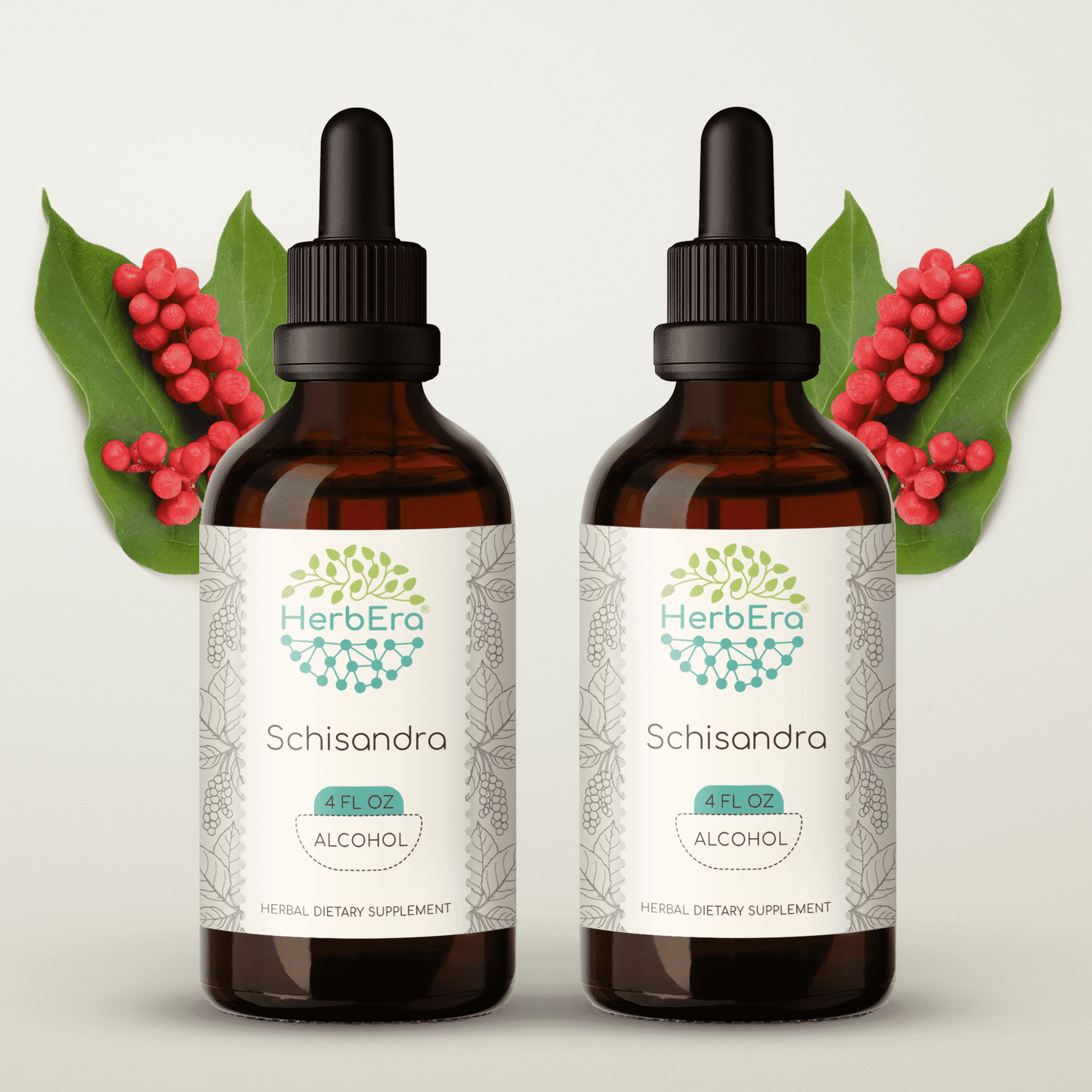 HerbEra Schisandra Tincture, Herbal Dietary Supplement for Stress and ...