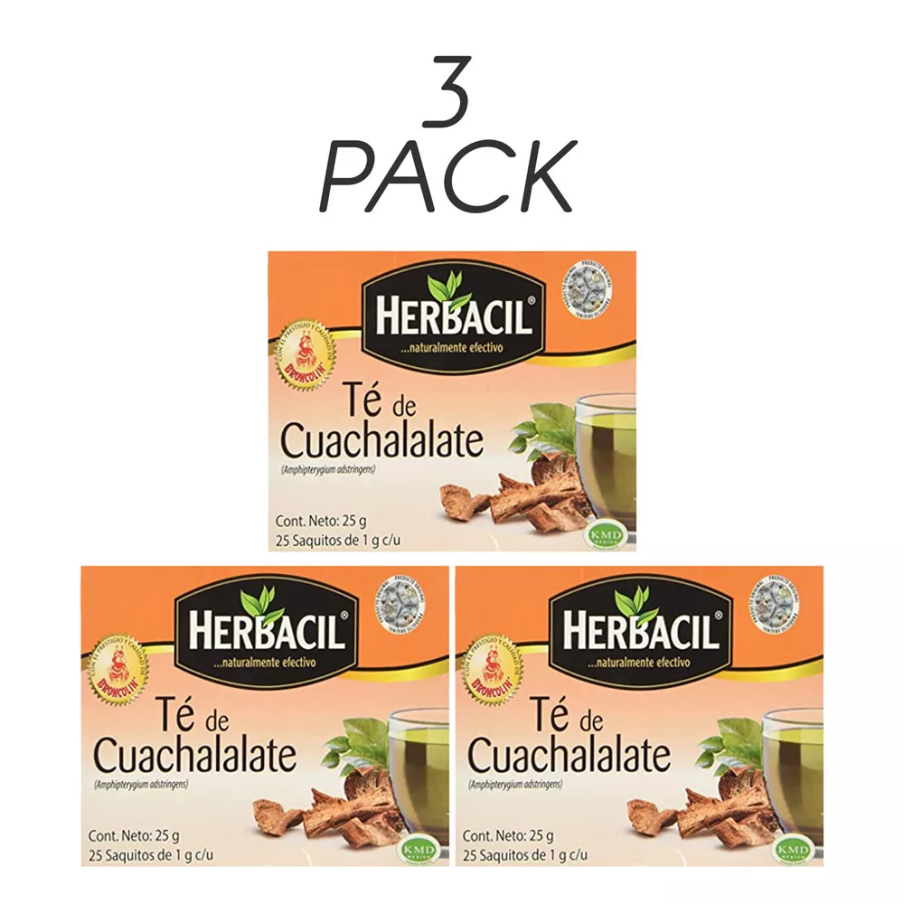 Herbacil Cuachalalate Tea. Stomach Ailments Relief. 25 Bags 0.88 Oz ...