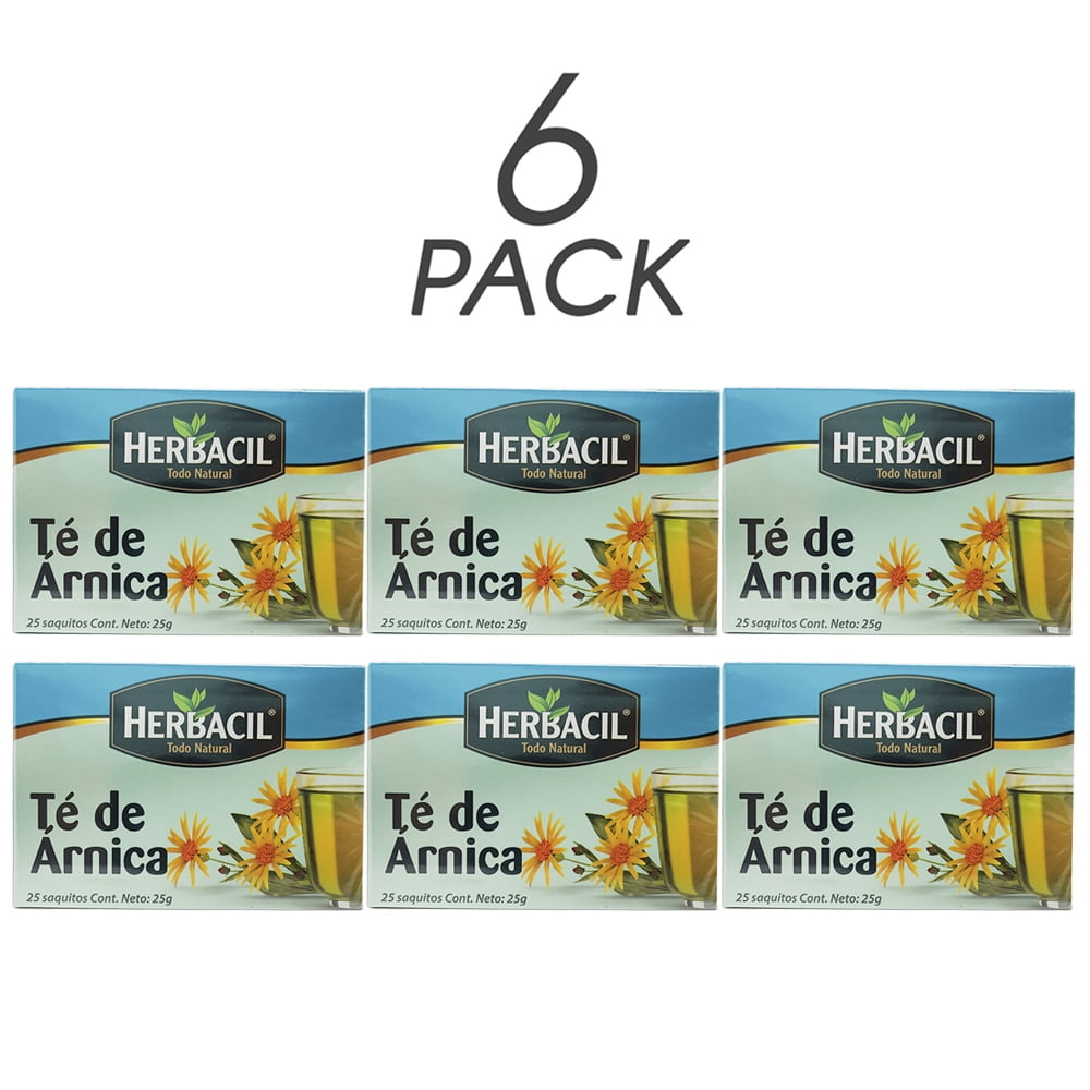Herbacil, Natural Arnica, Herbal Tea Bags, 150 Ct (6 Boxes of 25 ...
