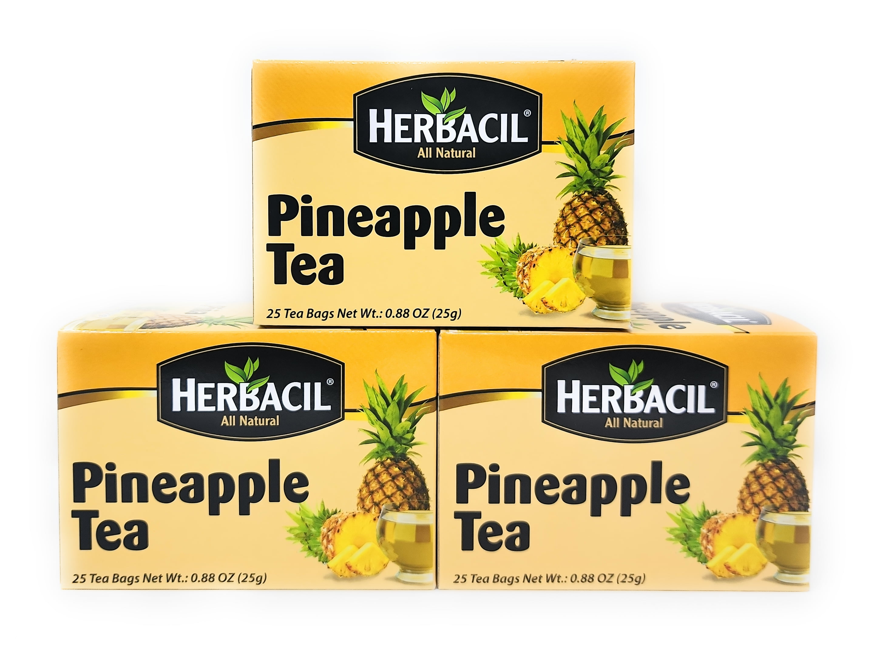Herbacil Herbal Pineapple Tea with Dehydrated Pineapple Fruit ...