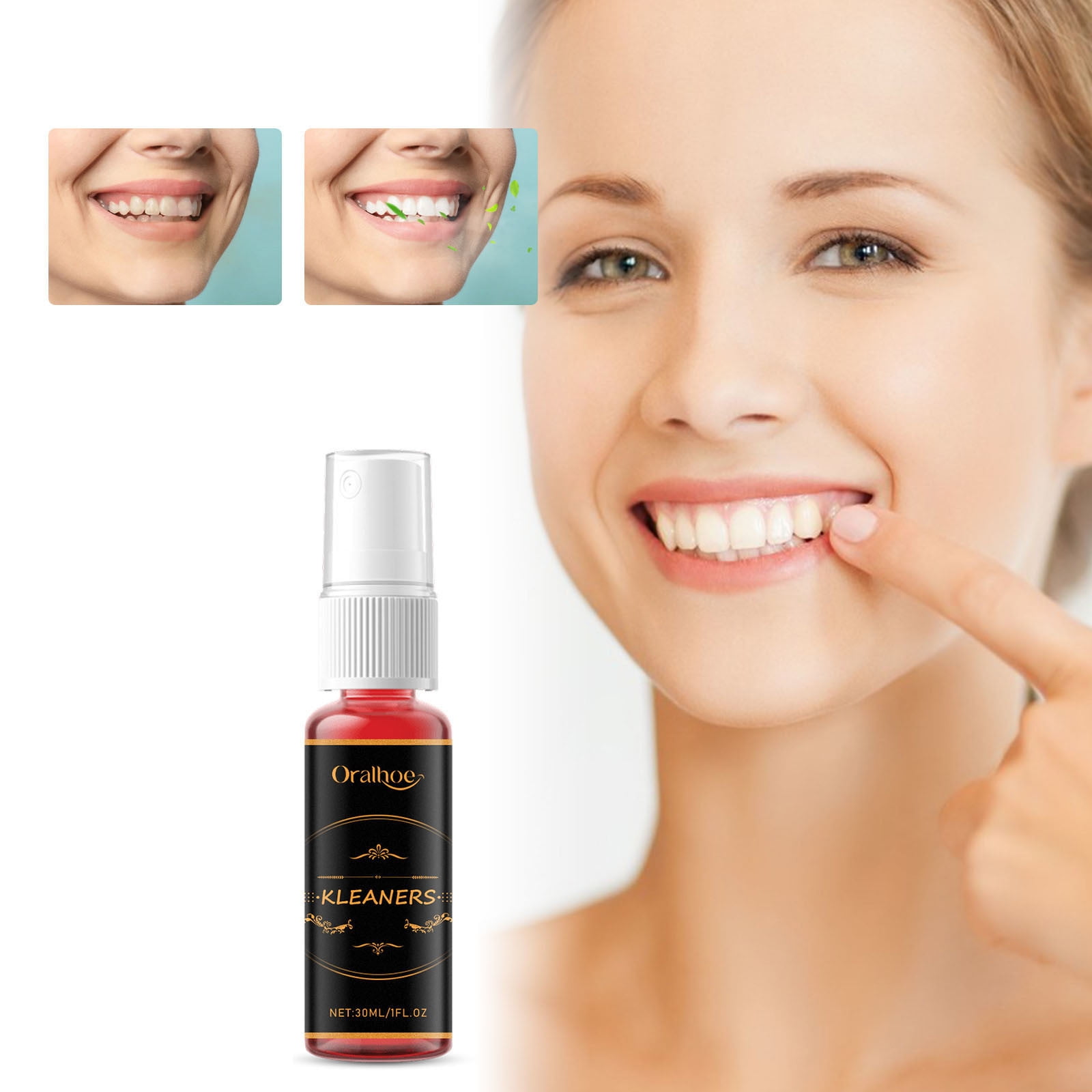 Herbal Brightening Oral Foam Toothpaste 1.0 fl oz Teeth Whitening Foam ...