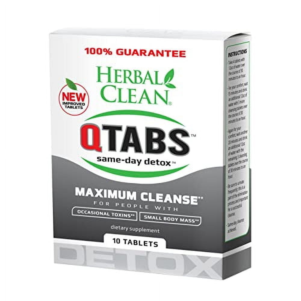 QTabs Same-Day Detox Maximum Cleanse Tablets (10 tablets) - Walmart.com