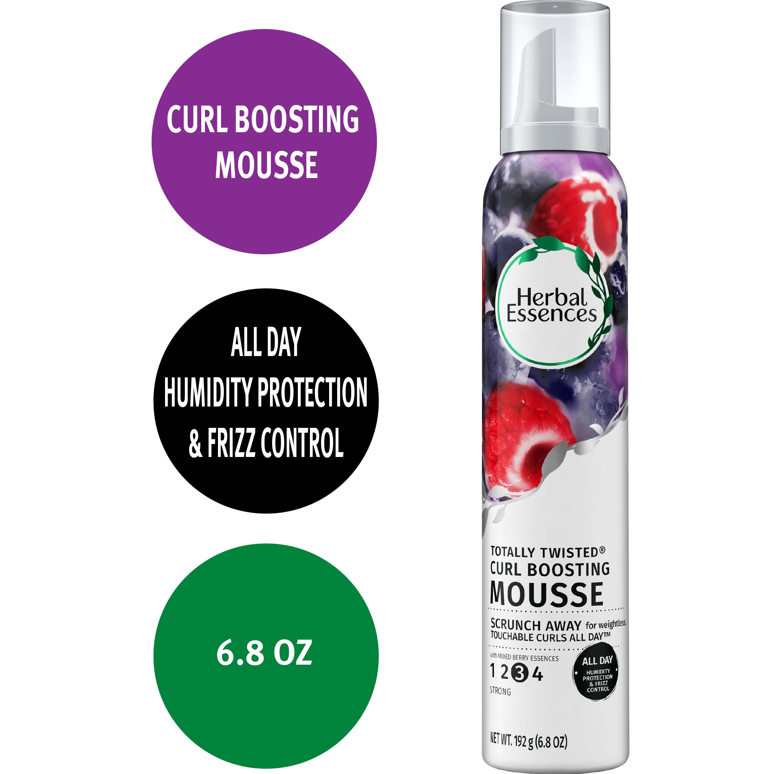 Herbal Essences Totally Twisted Curl-Boosting Hair Mousse, Frizz ...