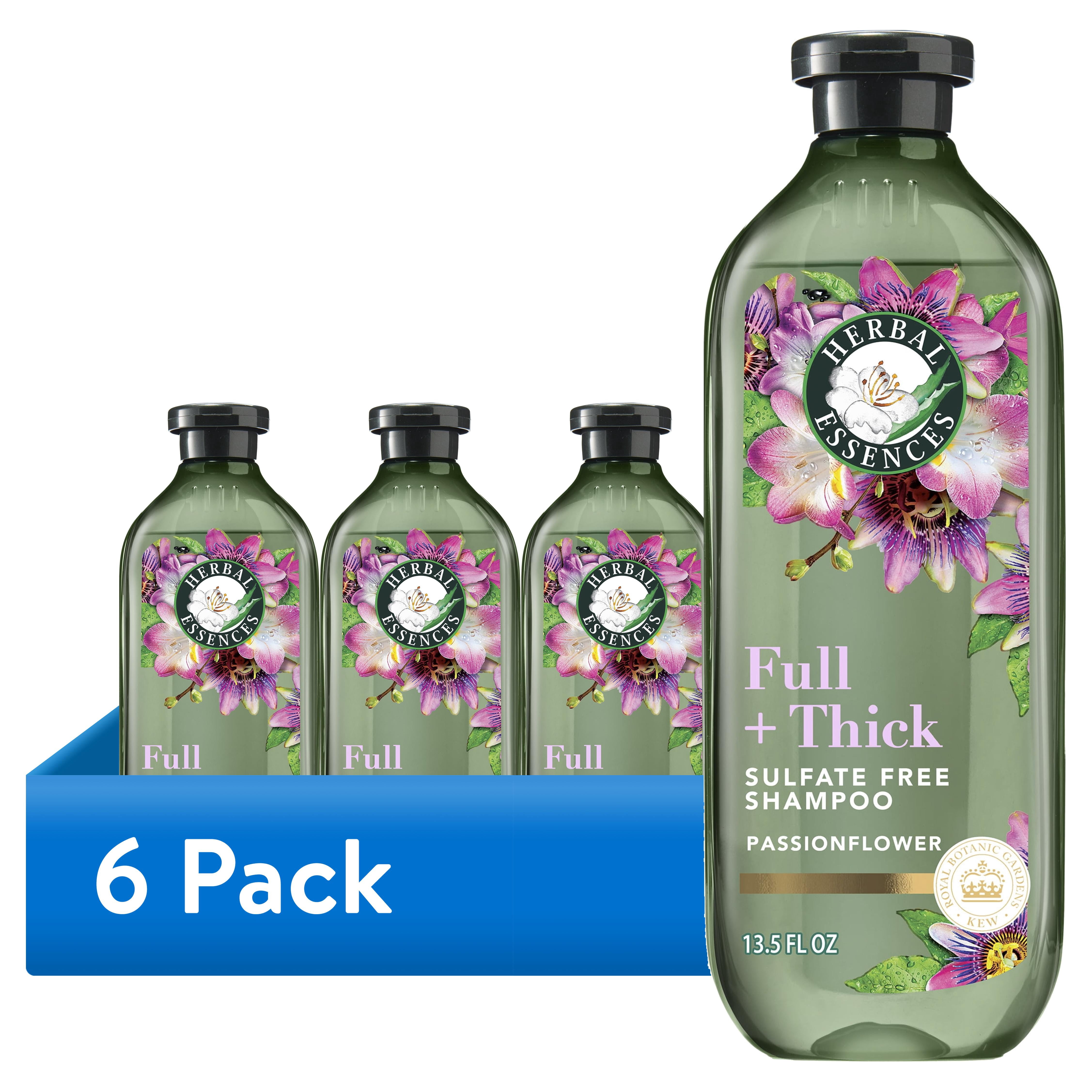 (6 pack) Herbal Essences Full + Thick Passionflower Sulfate Free ...