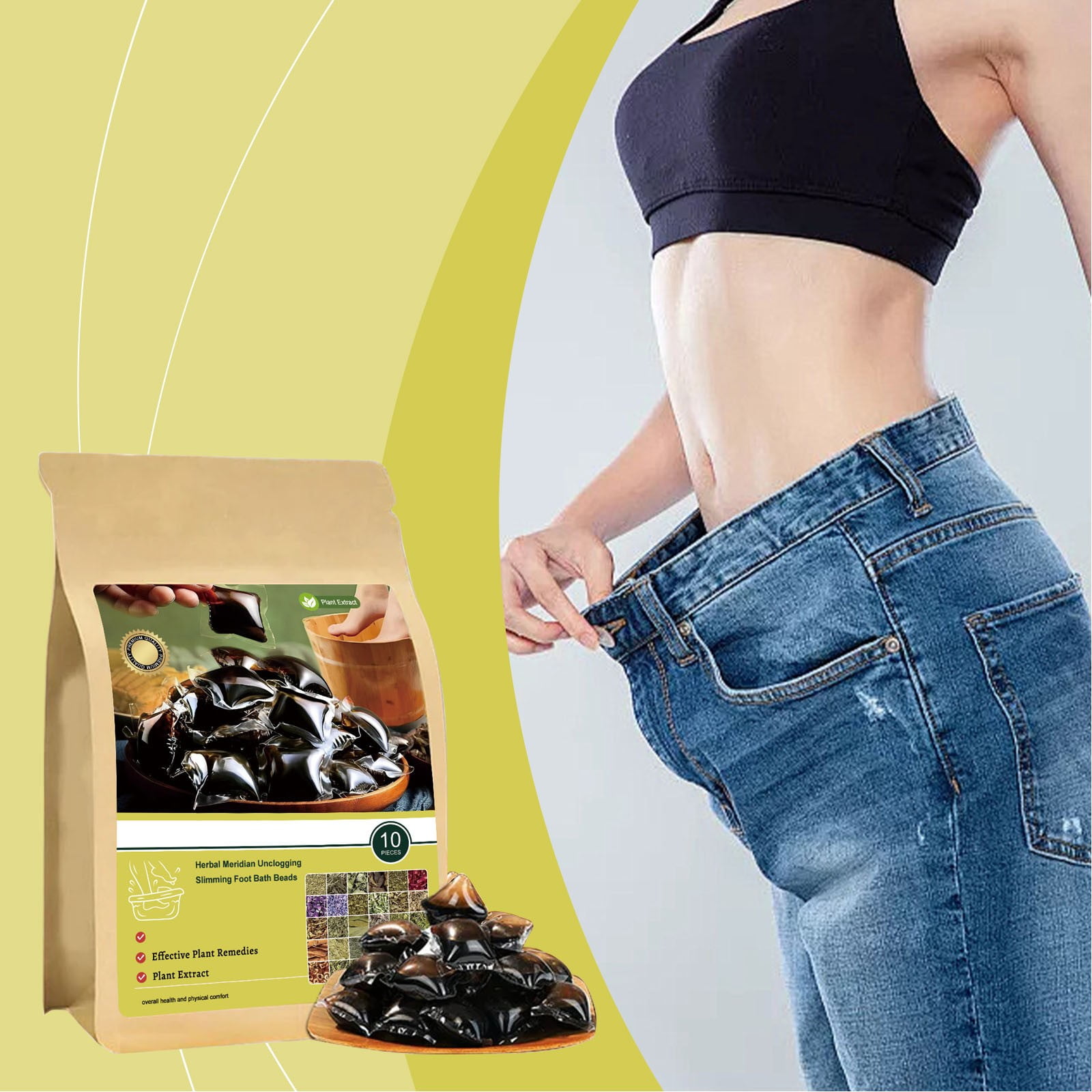 Herbal Foot Soaking Gel Beads 10 Pack,20ml Infused with Natural ...