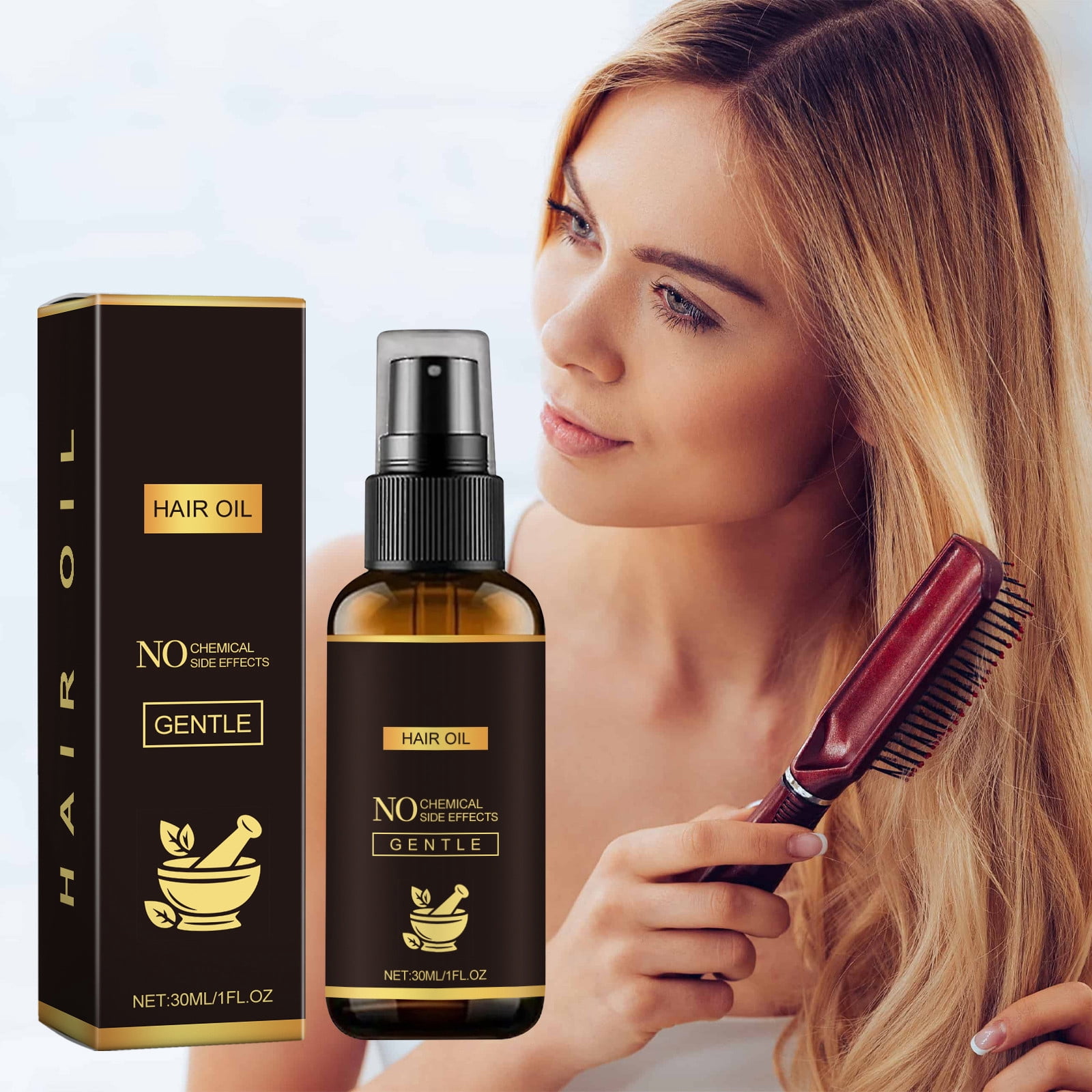 Herbal Hair Care Spray, Natural Herbal Nourishing Hair Mist, 30ml Scalp ...