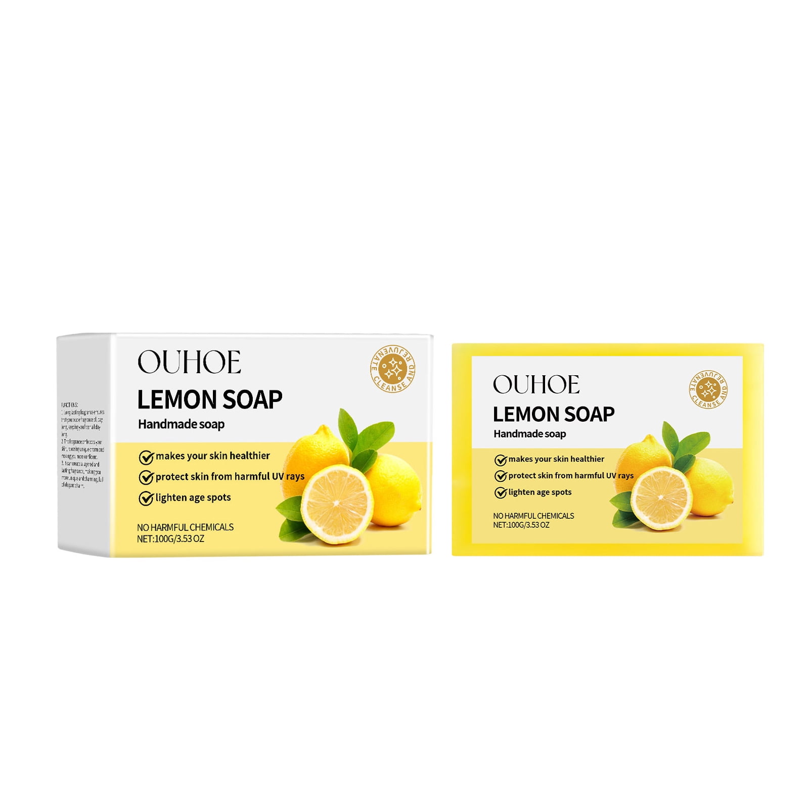 Herbal Lemon Bath Soap Gentle Cleansing Smooth Body Skin Refreshing Oil ...
