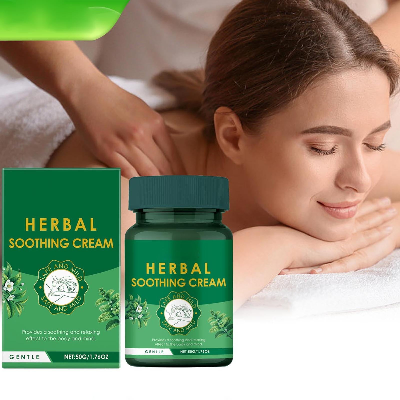 Herbal Massage Cream | Moisturizing & Soothing Formula | Relieves ...
