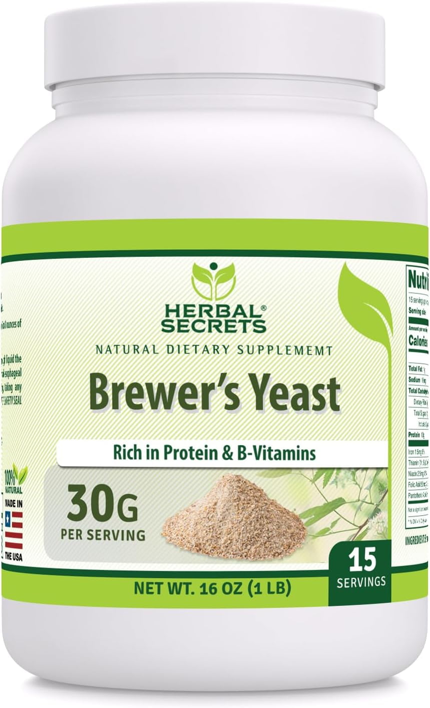Herbal Secrets Nutritional Non-GMO Brewer's Yeast Powder - Rich in ...