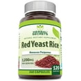 Herbal Secrets Red Yeast Rice 1200 Mg per Serving, 240 Veggie Capsules ...