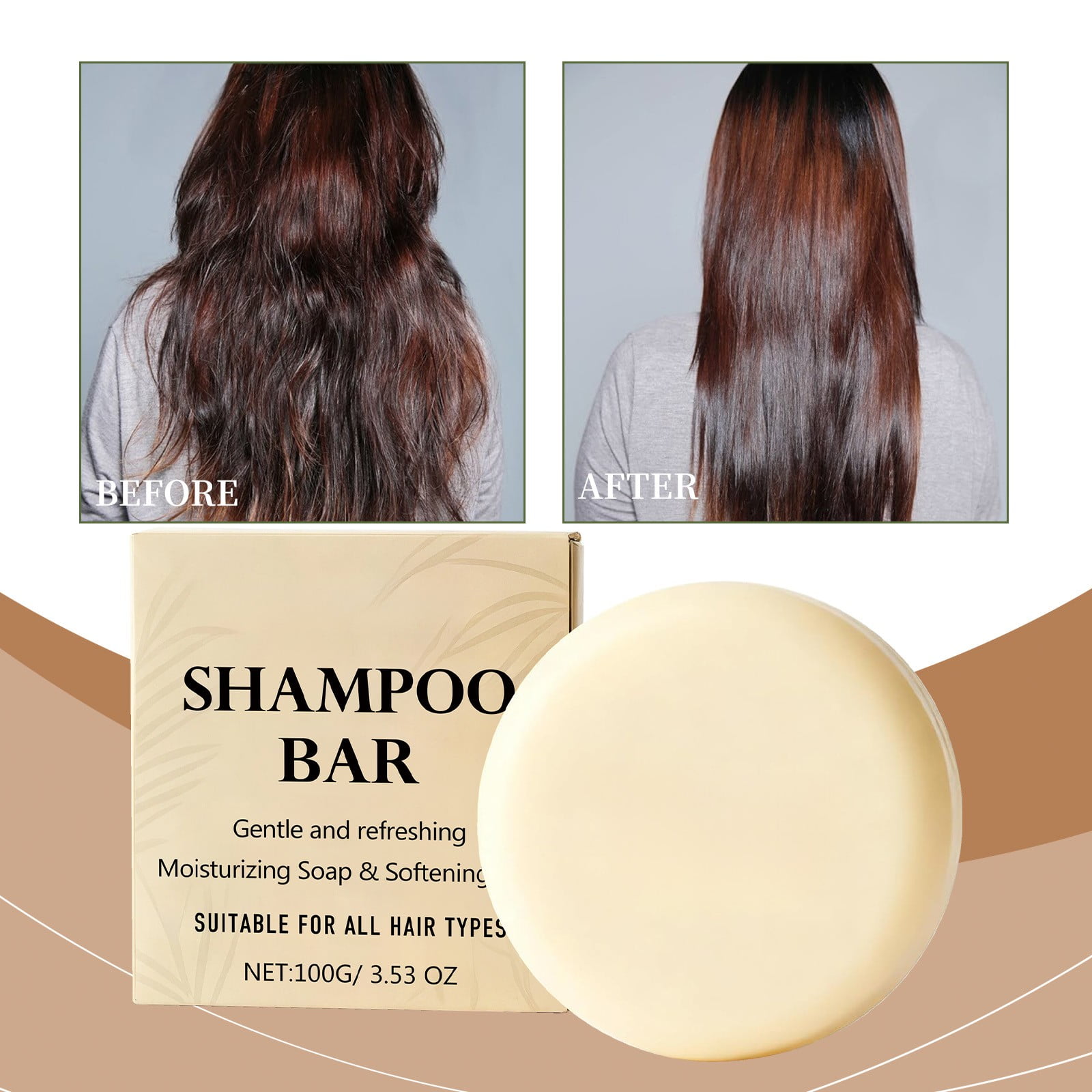 Herbal Shampoo Bar for Damaged Hair Repair & Oil Balance | 100g Plastic ...
