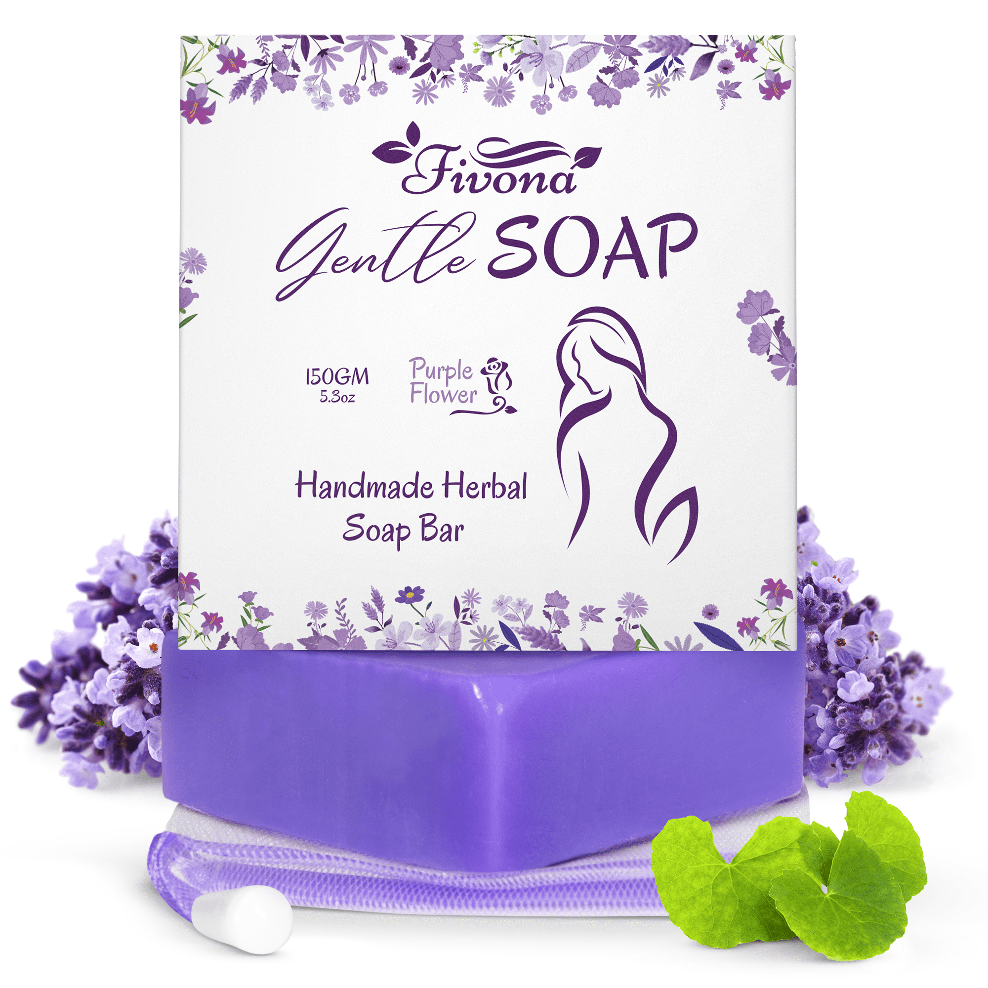 Herbal Soap Handmade Bar for Feminine Wash by Fivona - Walmart.com