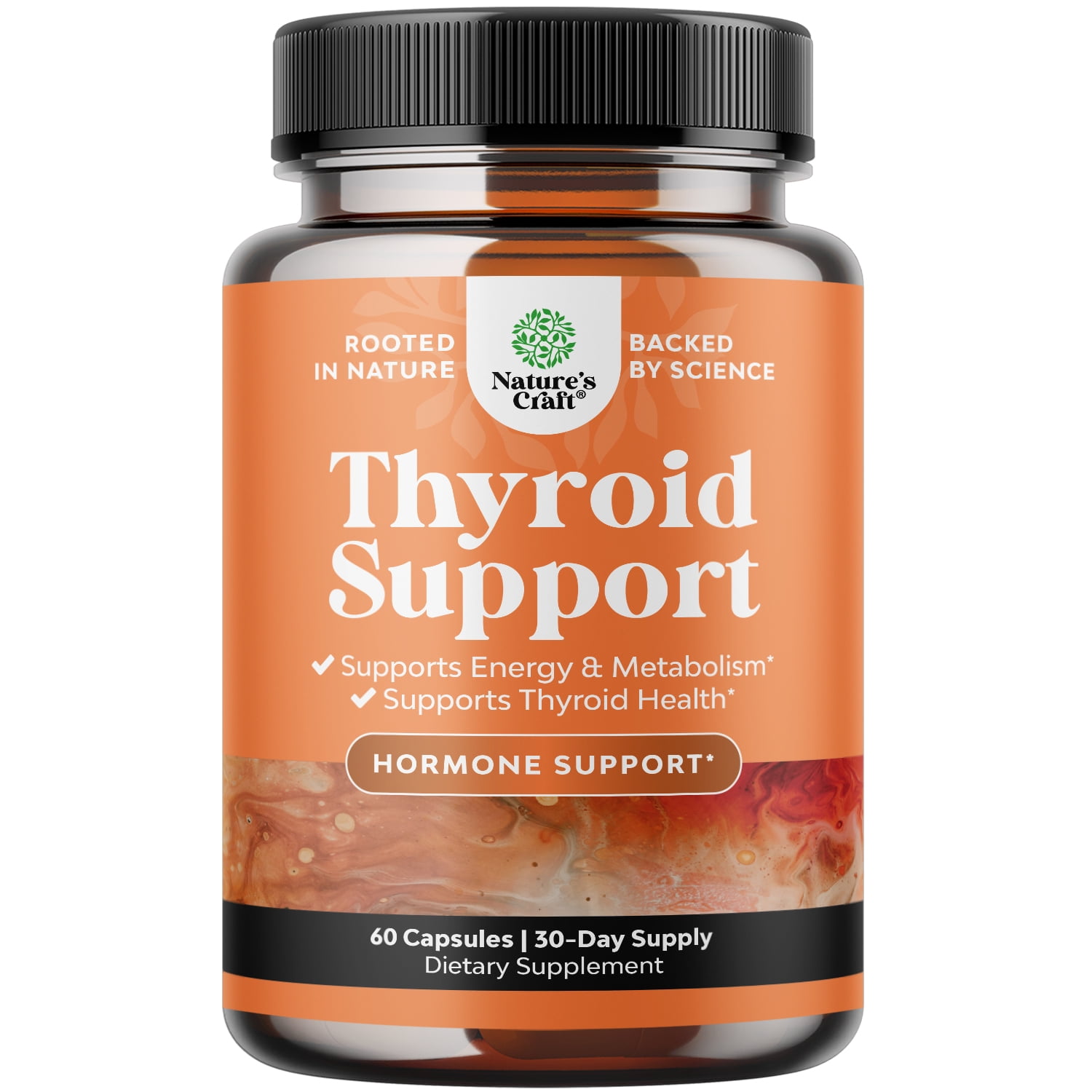 Natures Craft Herbal Thyroid Support Complex with L-Tyrosine ...