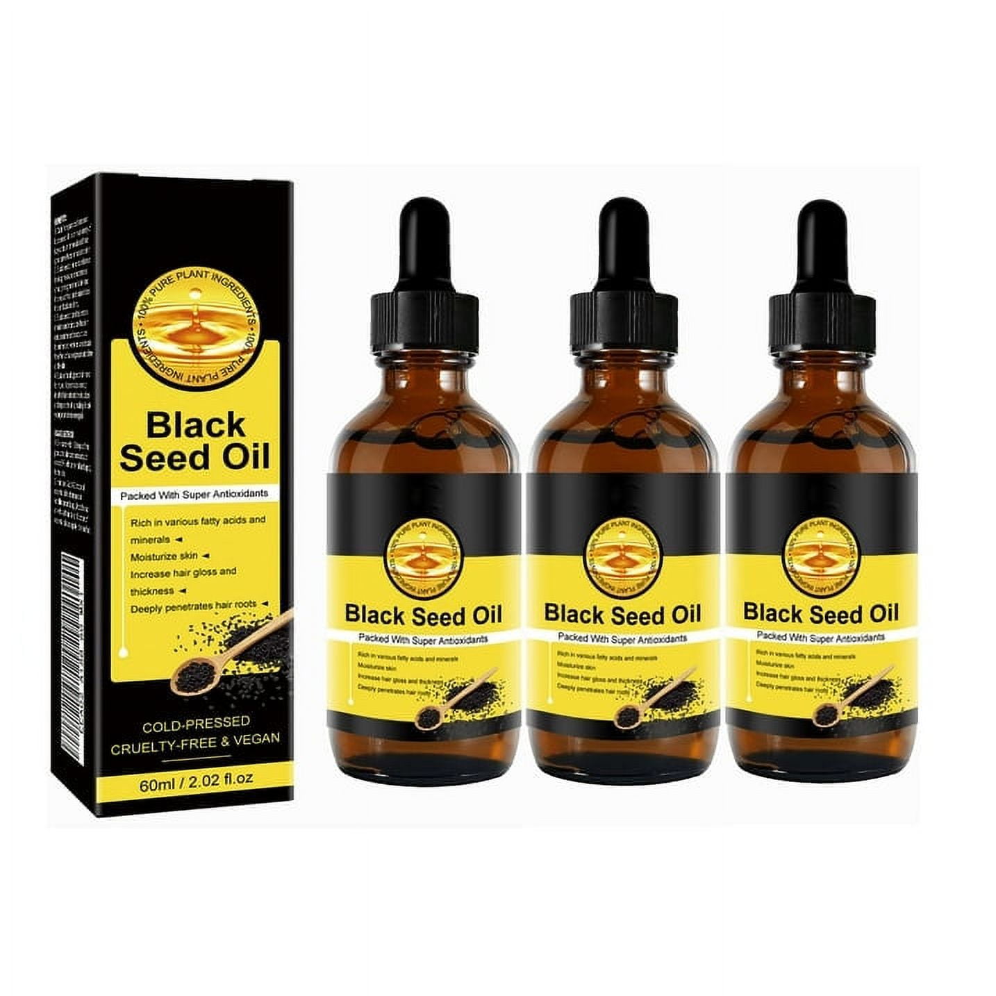 Herbal Wind Black Seed Oil | Organic Black Seed Oil Liquid | 100% Pure ...