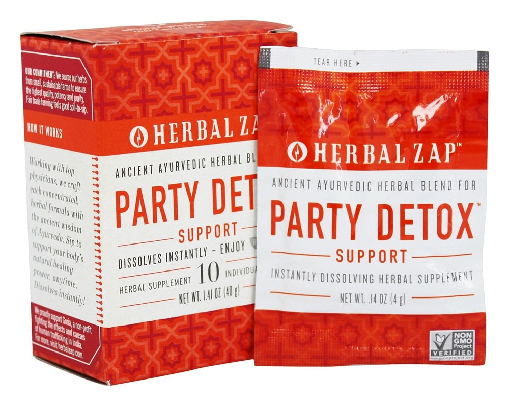 Herbal Zap - Ayurvedic Party Detox Support Drink Mix - 10 Packet(s) - Walmart.com