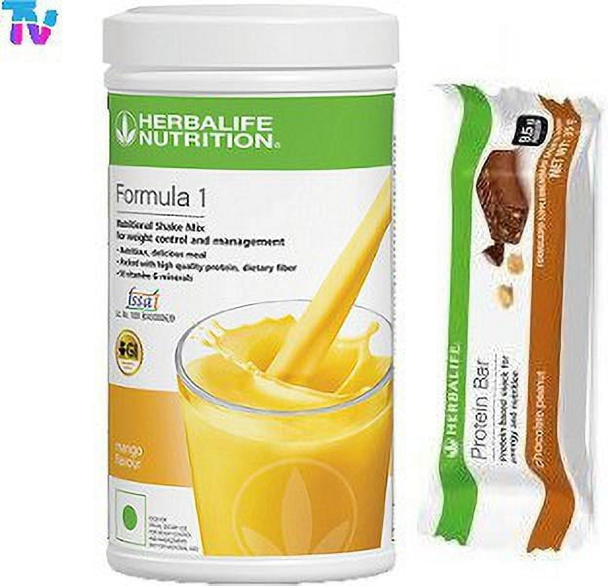 Herblife Nutrition Shake Mix Mengo + Protein Bar for Weight Management ...