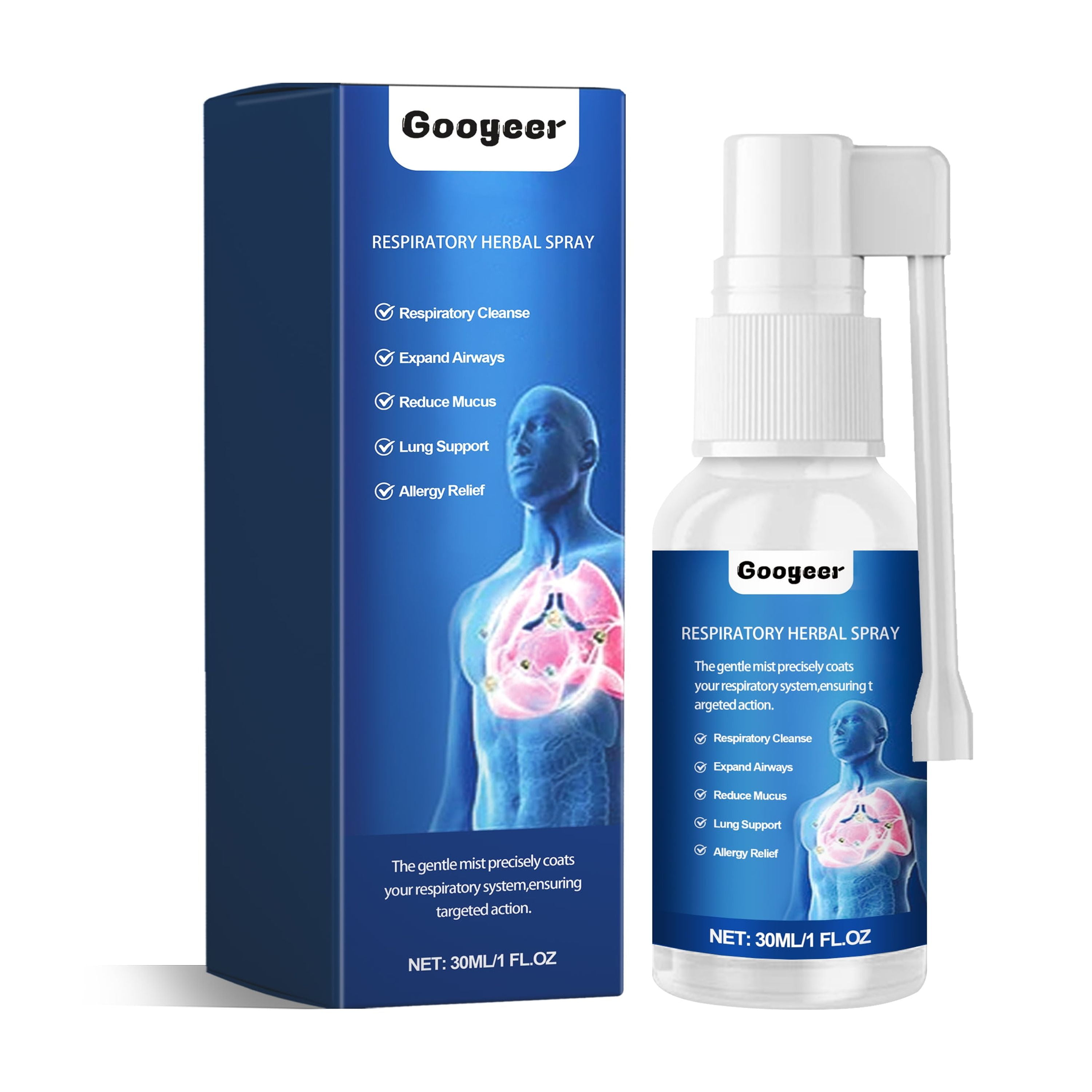 Herbal spray to relieve dry throat, cough, phlegm, and difficulty ...