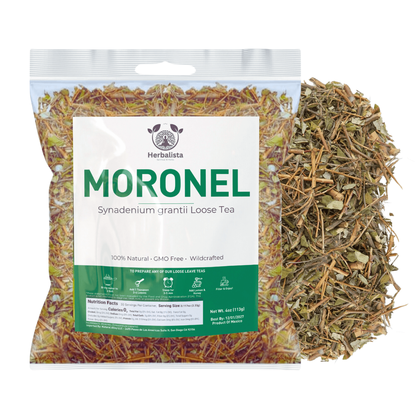 Herbalista - Premium Moronel Loose Leaf Tea 4oz (114g) | Planta de la ...