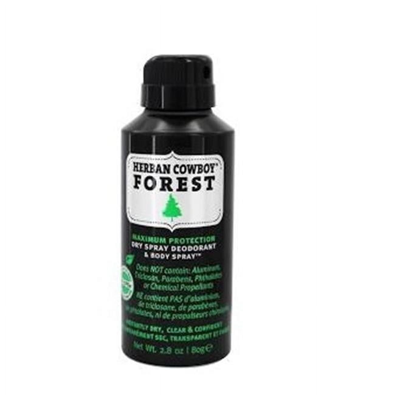 Herban Cowboy Dry Spray Deodorant, Phthalate-Free, Woodsy, 1 oz ...
