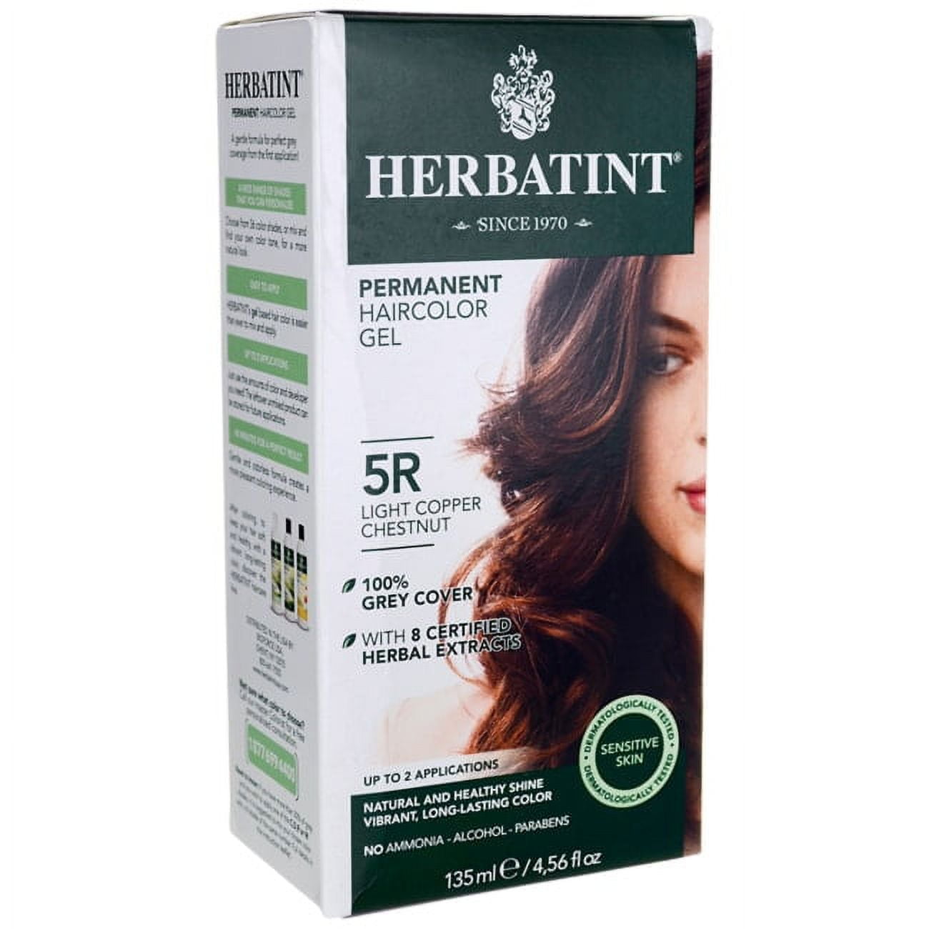 Herbatint 5R-Light Copper Chestnut-Permanent Hair Color Gel 4.56 fl oz ...
