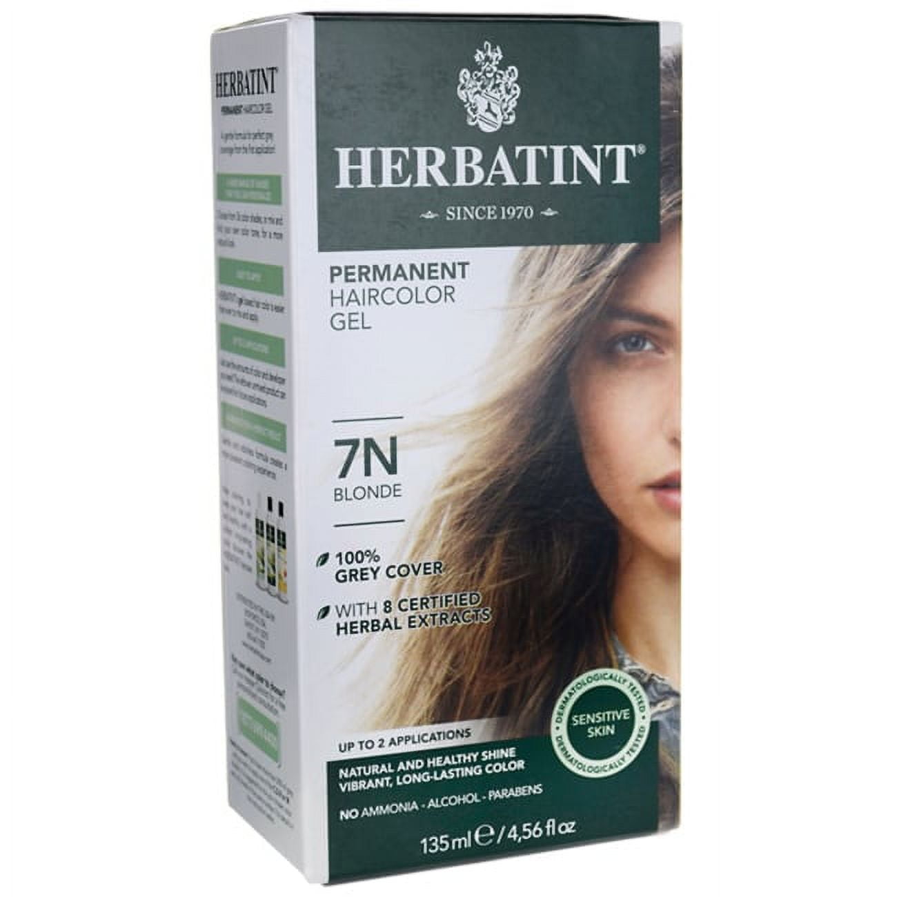 Herbatint Permanent Haircolor Gel 7N Blonde 1 Box - Walmart.com
