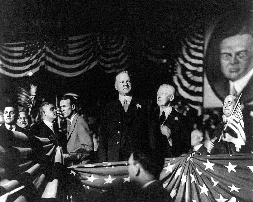 Herbert Hoover Presidential Convention - Style A - 24x36 Inch Laminated ...