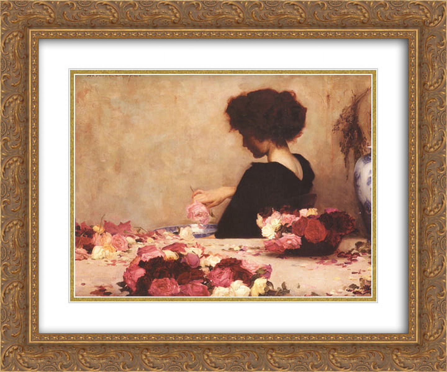 Herbert James Draper 2x Matted 24x20 Gold Ornate Framed Art Print 'Pot ...