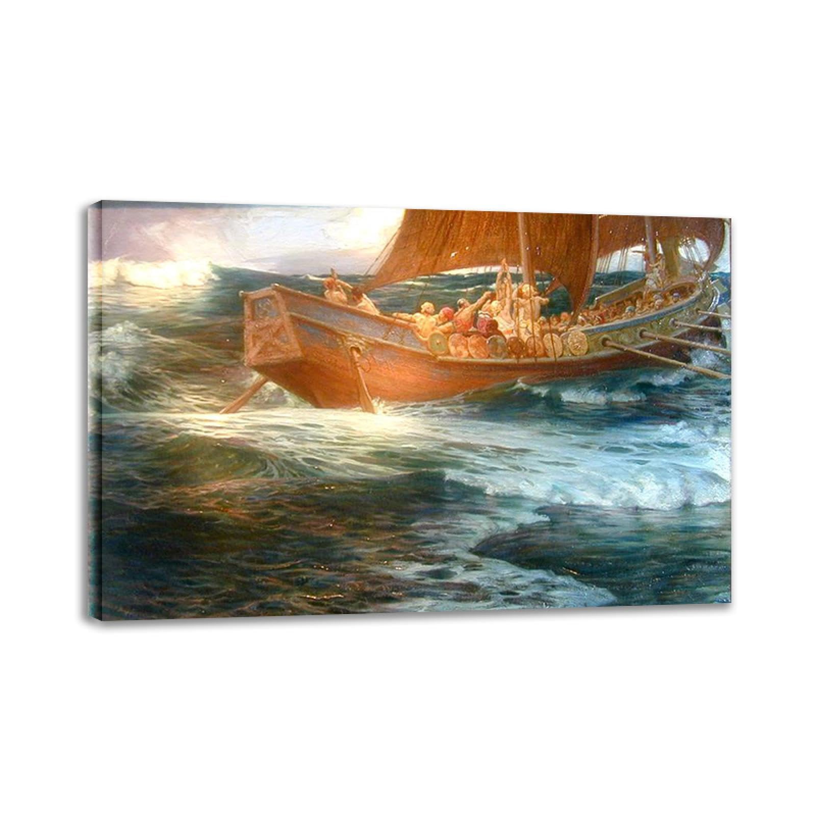Herbert James Draper Poster and Print on Canvas- Sea God- Famous ...